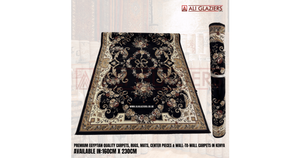 Egyptian Traditional Design Carpet 160CM X 230CM in Kenya | Dark Black ...