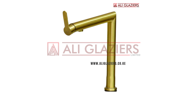 High Neck Kitchen Mixer Pillar Tap Gold in Nairobi, Kenya | Gold Finish ...