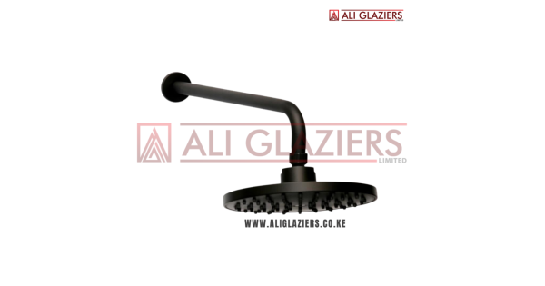 Black Shower Head 8" with 400MM Arm in Nairobi, Kenya | 40CM Shower Arm ...