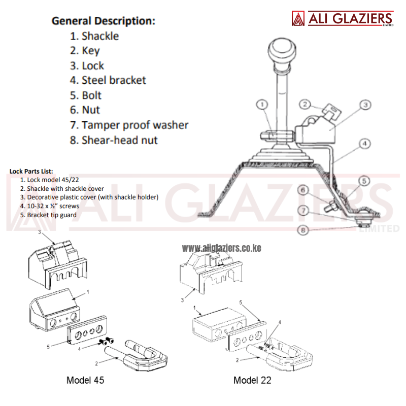 Mul-T-Lock Car Transmission Lock - Gear Lock Model 45 in Nairobi, Kenya ...