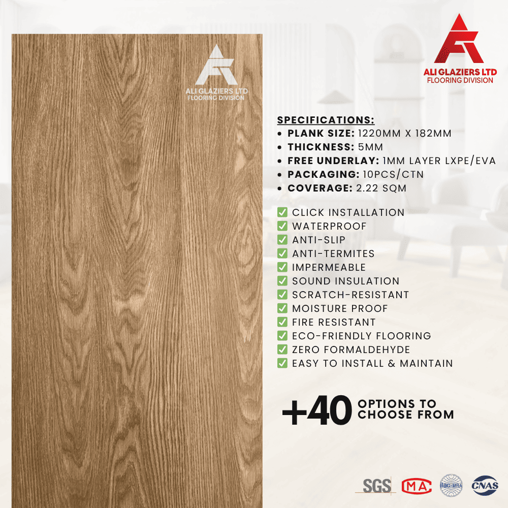 Nordic Maple SPC Flooring in Nairobi, Kenya | Premium Luxury Light Oak ...