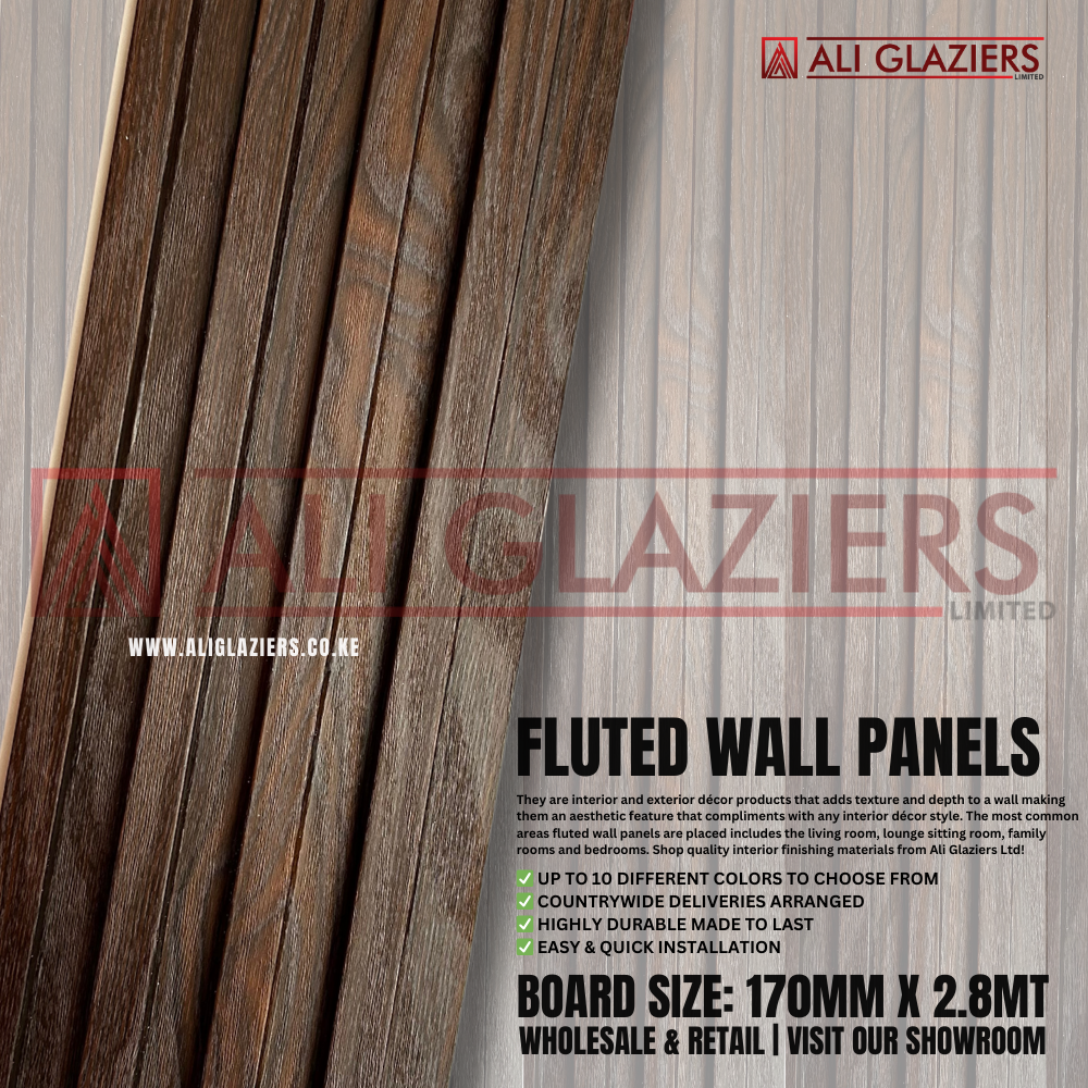 Fluted Wall Panel Dark Oak 017 in Nairobi, Kenya | Decorative Interior ...