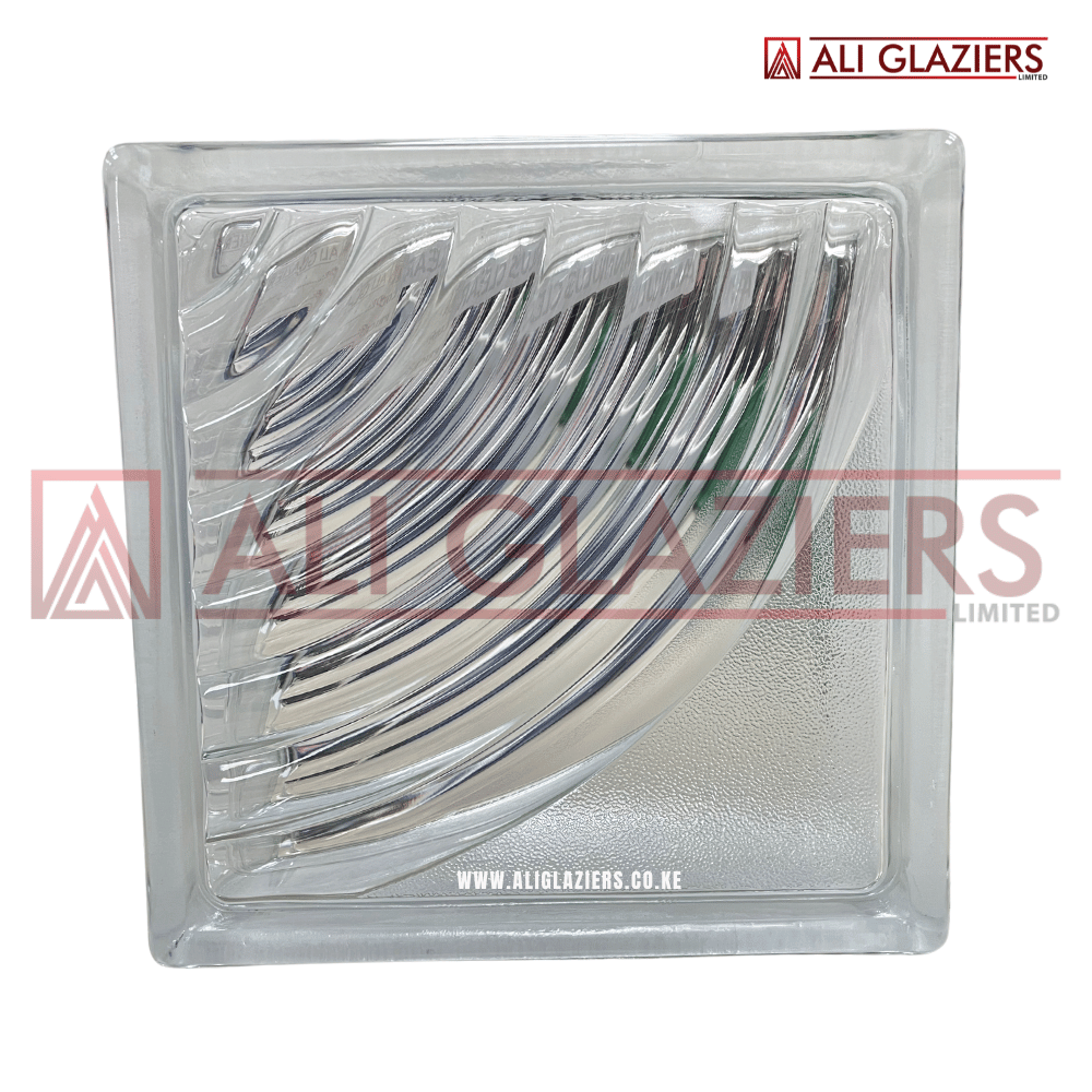 Clear Frosted Glass Block with Clear Wavy Designs in Nairobi, Kenya ...