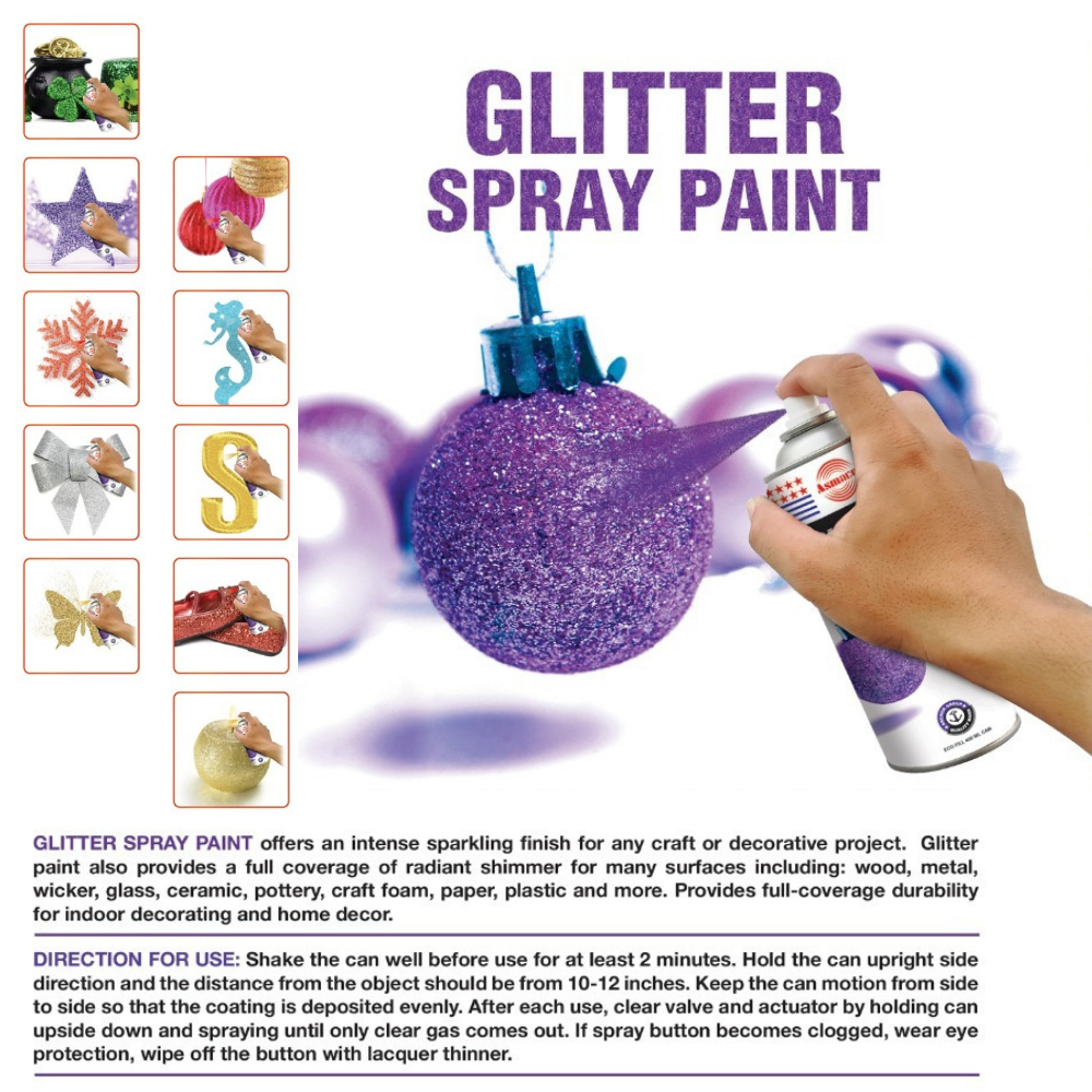 ASMACO Glitter Spray Paint in Nairobi, Kenya | Shimmer Finish - Multi ...